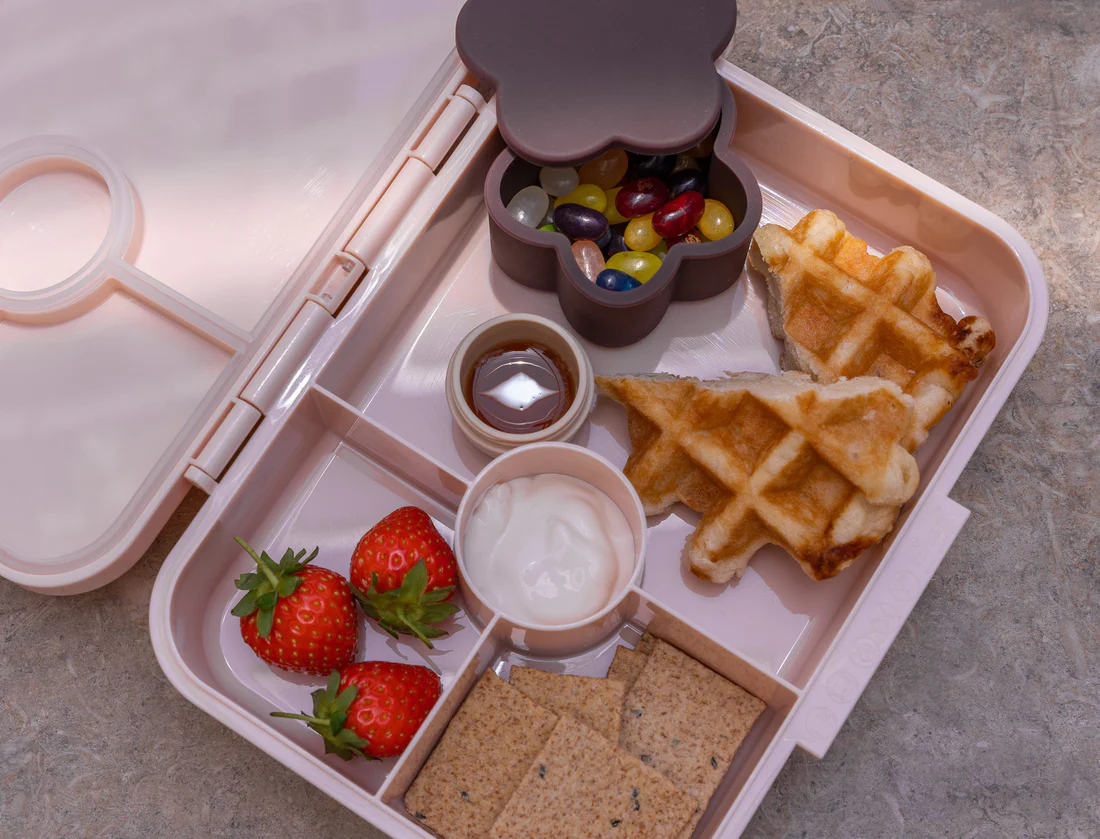 Tritan Lunch Box – 4 Compartments – Flowers – Kidyouknot